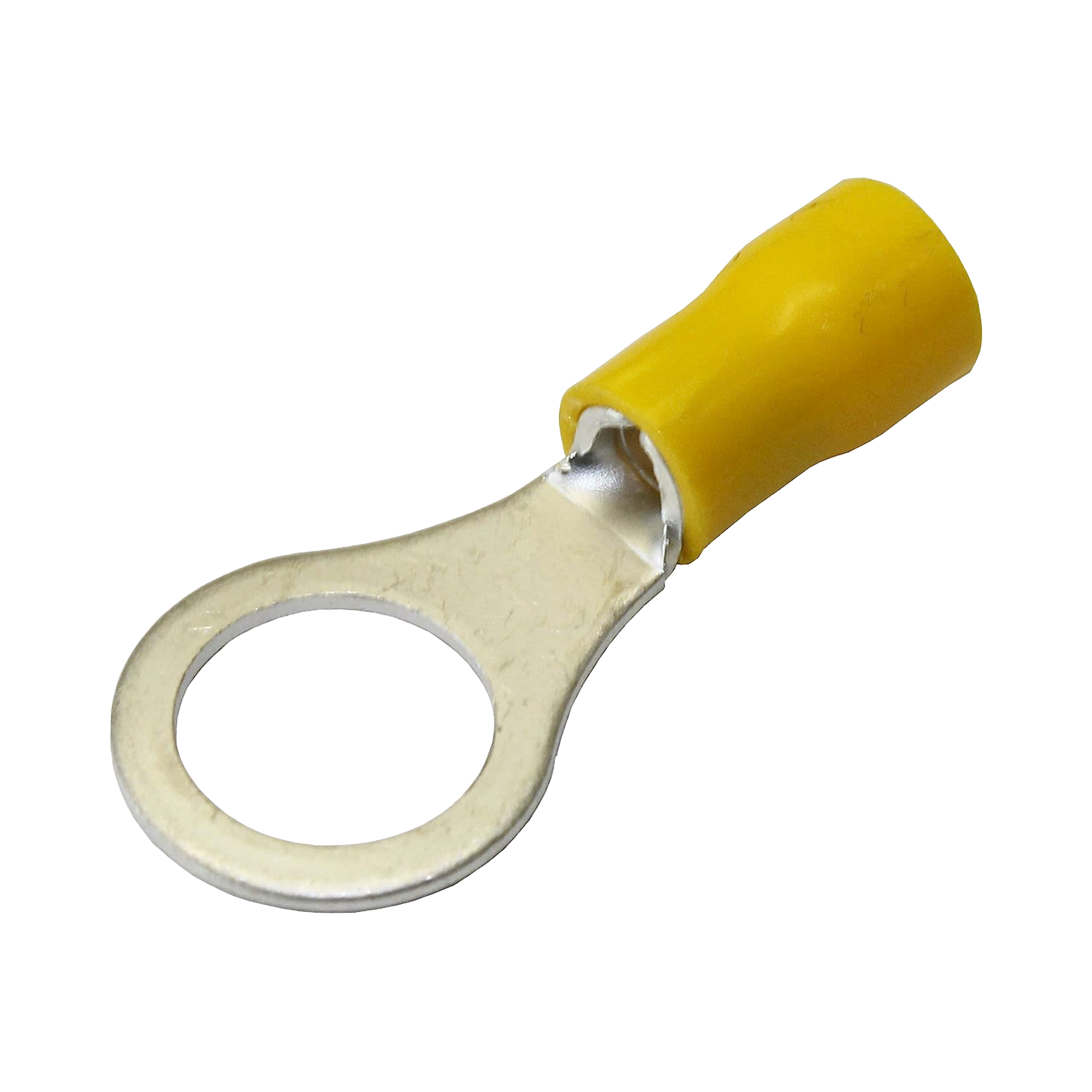 Terminal tipo ojo / 1 / 4″ / 12 – 10 AWG / Amarillo / Paquete de 25 ...