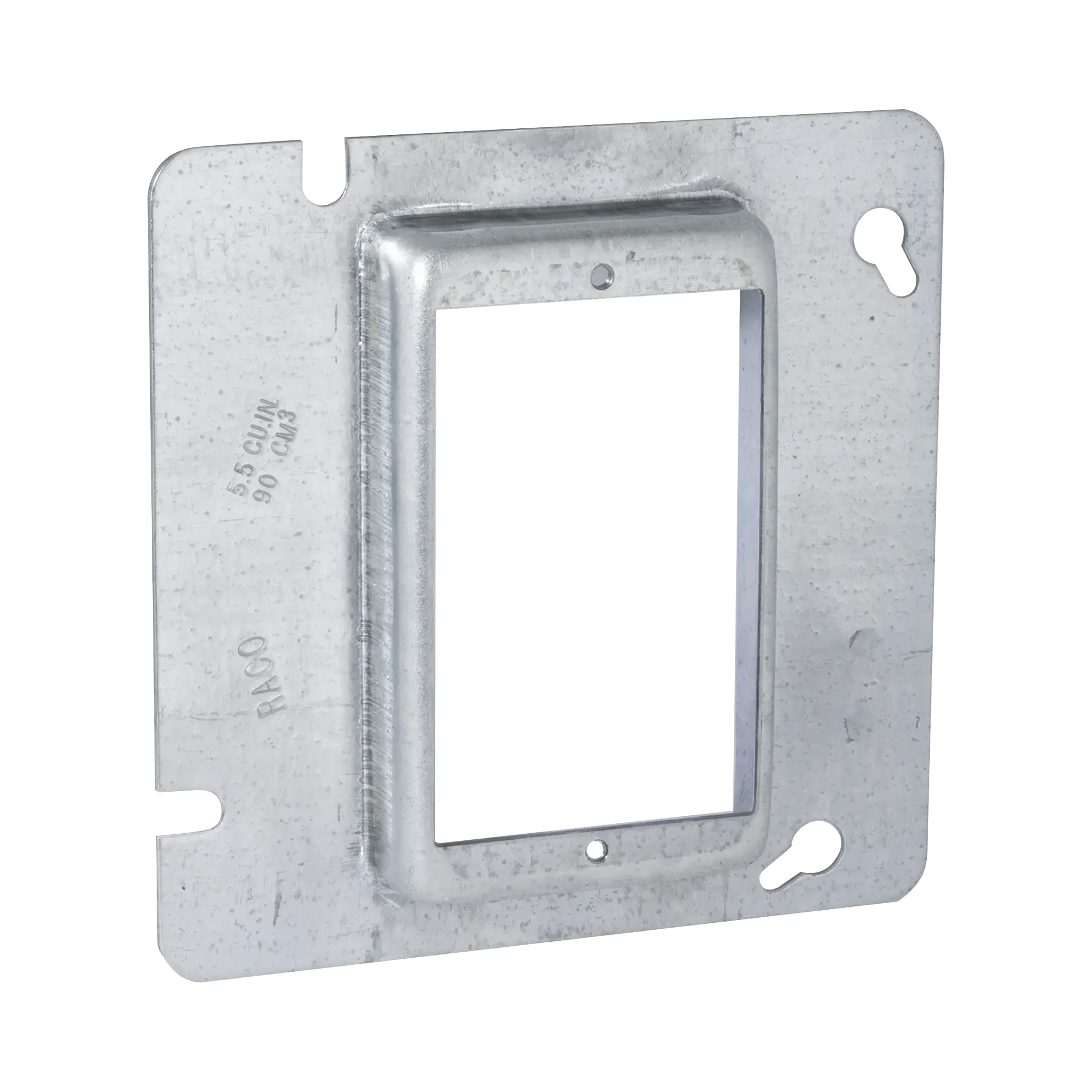 Sobretapa Cuadrada Galvanizada para Caja de 4 11-16″ / Realce de 3/4 ...