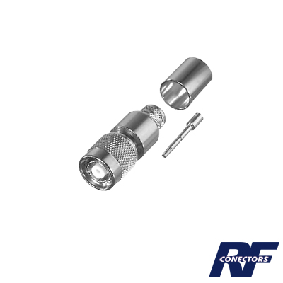 Conector TNC Macho Inverso, Anillo Plegable para ensamblar en cables RG ...