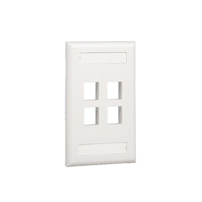 Placa de Pared Vertical, Salida Para 4 Puertos Keystone, Con Espacios ...