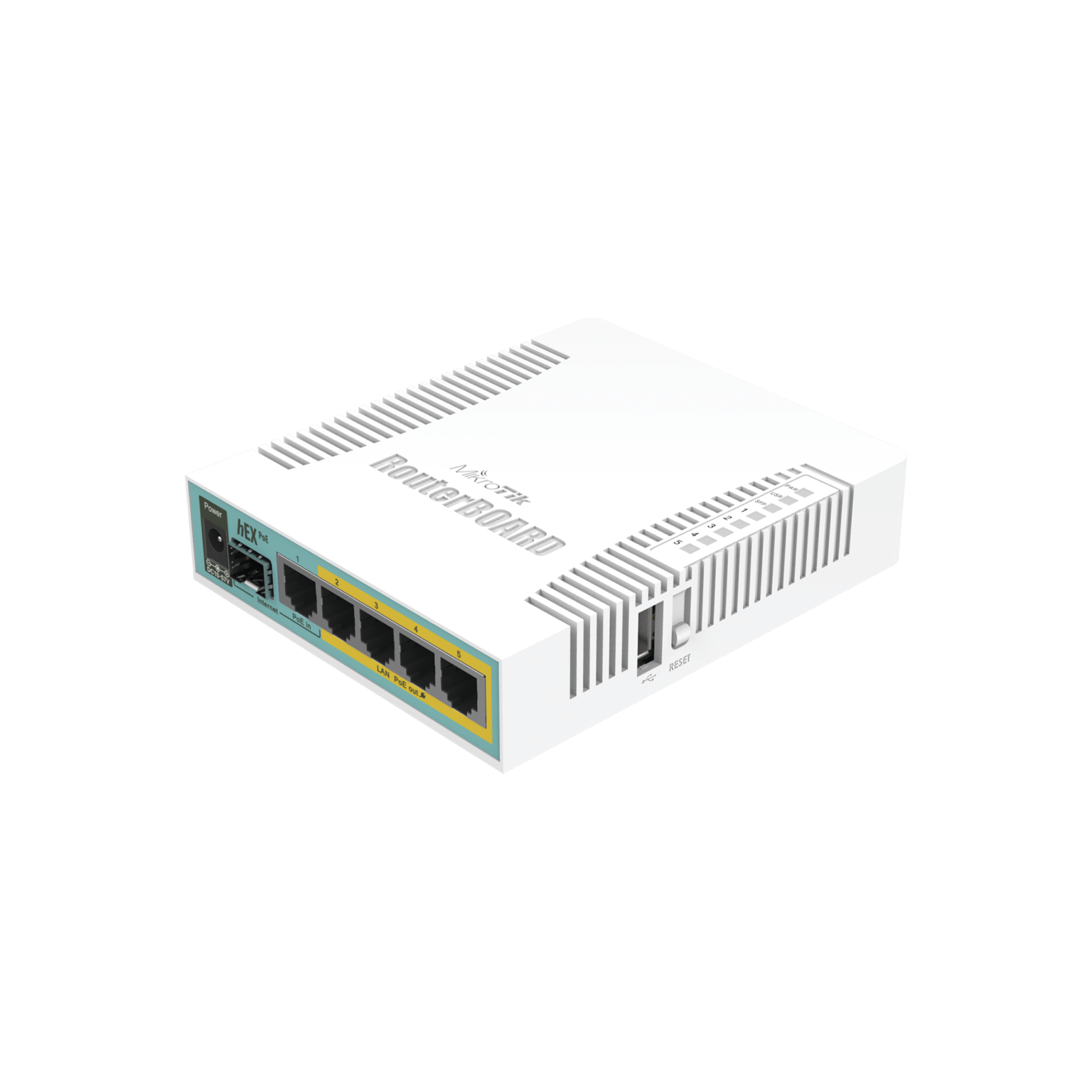 (hEX PoE) Routerboard 5 puertos Gigabit Ethernet PoE 802.3at, 1 Puerto ...