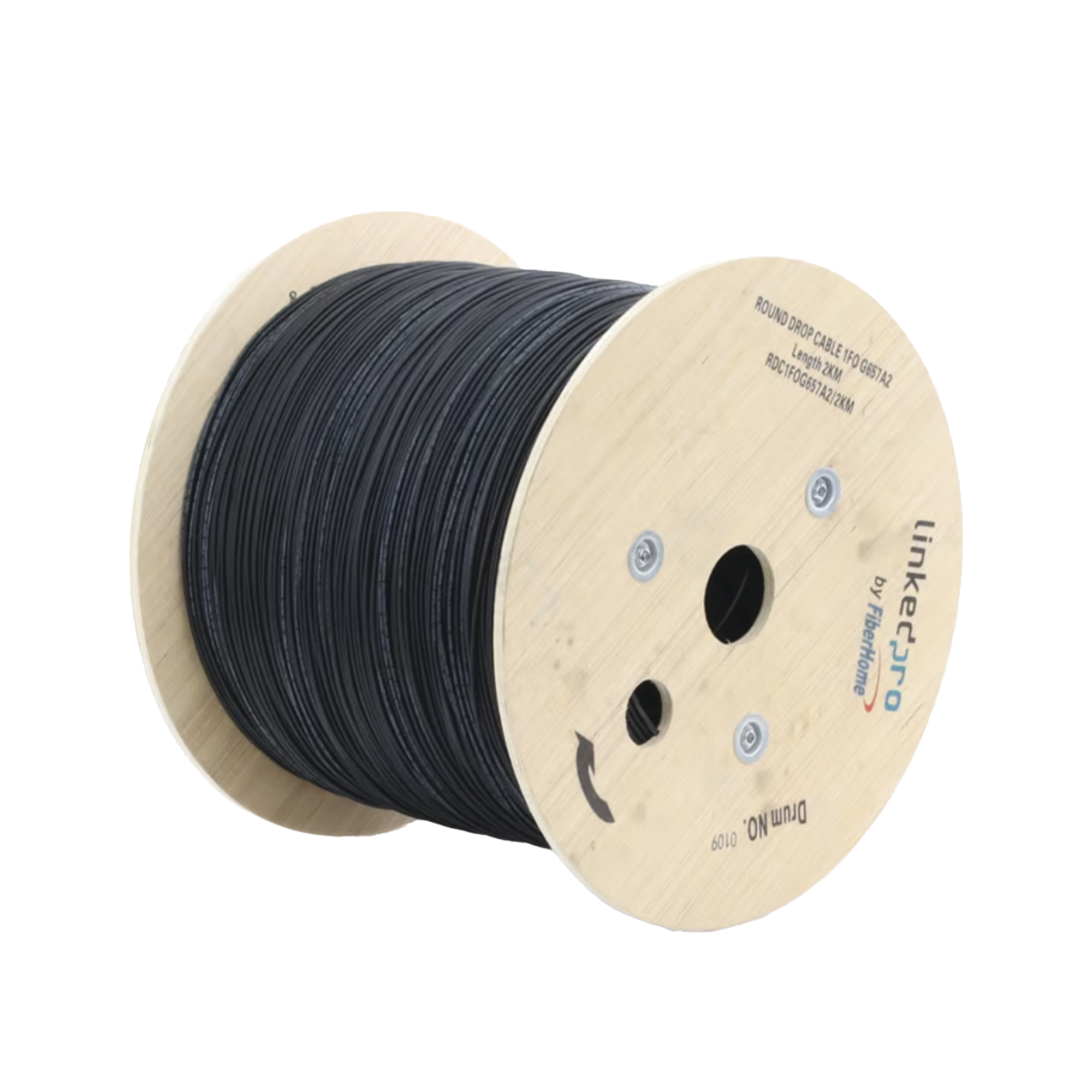 Carrete de 2 km de Fibra Óptica Aérea Tipo Drop Redonda (Figura 0) G ...